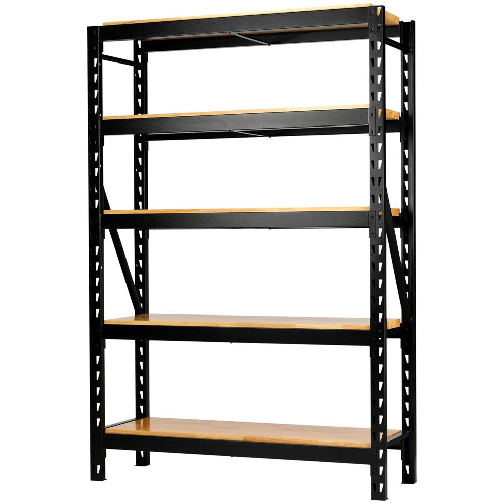 Bunker 22 Piece Modular 5 Tier Hardwood Shelf Racking Unit | Racking