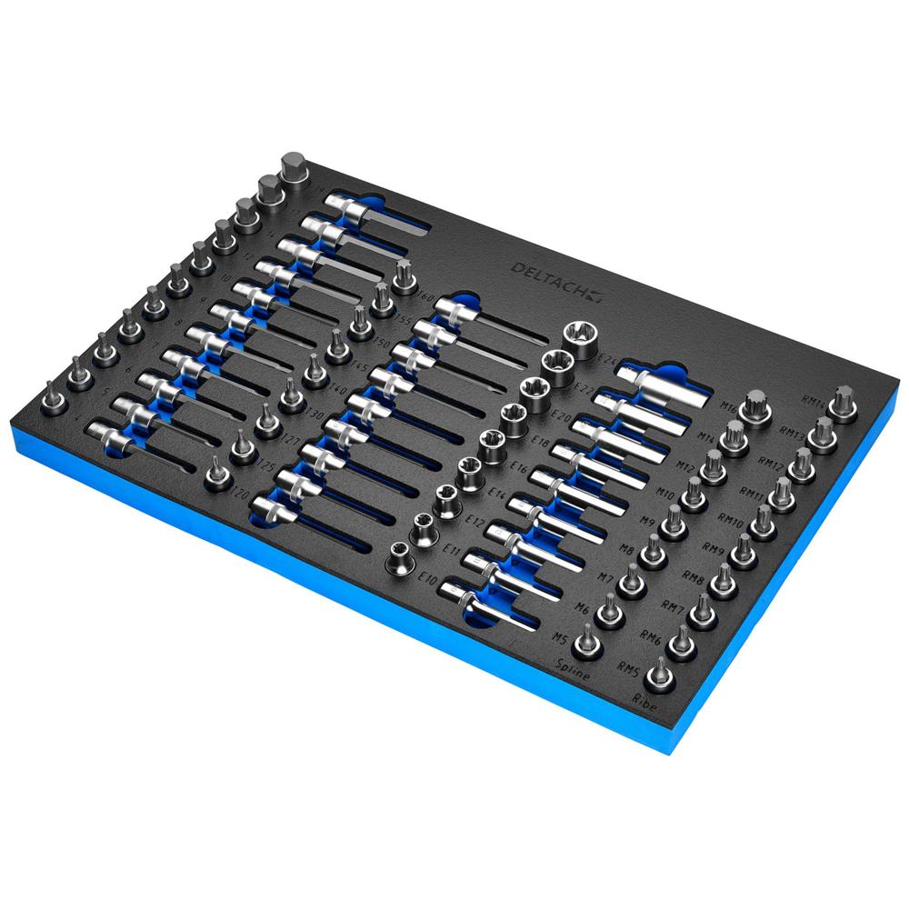 Bunker 1/2" Drive Specialist Socket Bit Set in EVA Foam Inlay ...