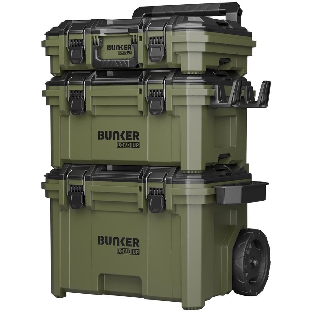 Bunker Load-Up Heavy Duty Tool Storage Trolley Set | Tool Box Stacks
